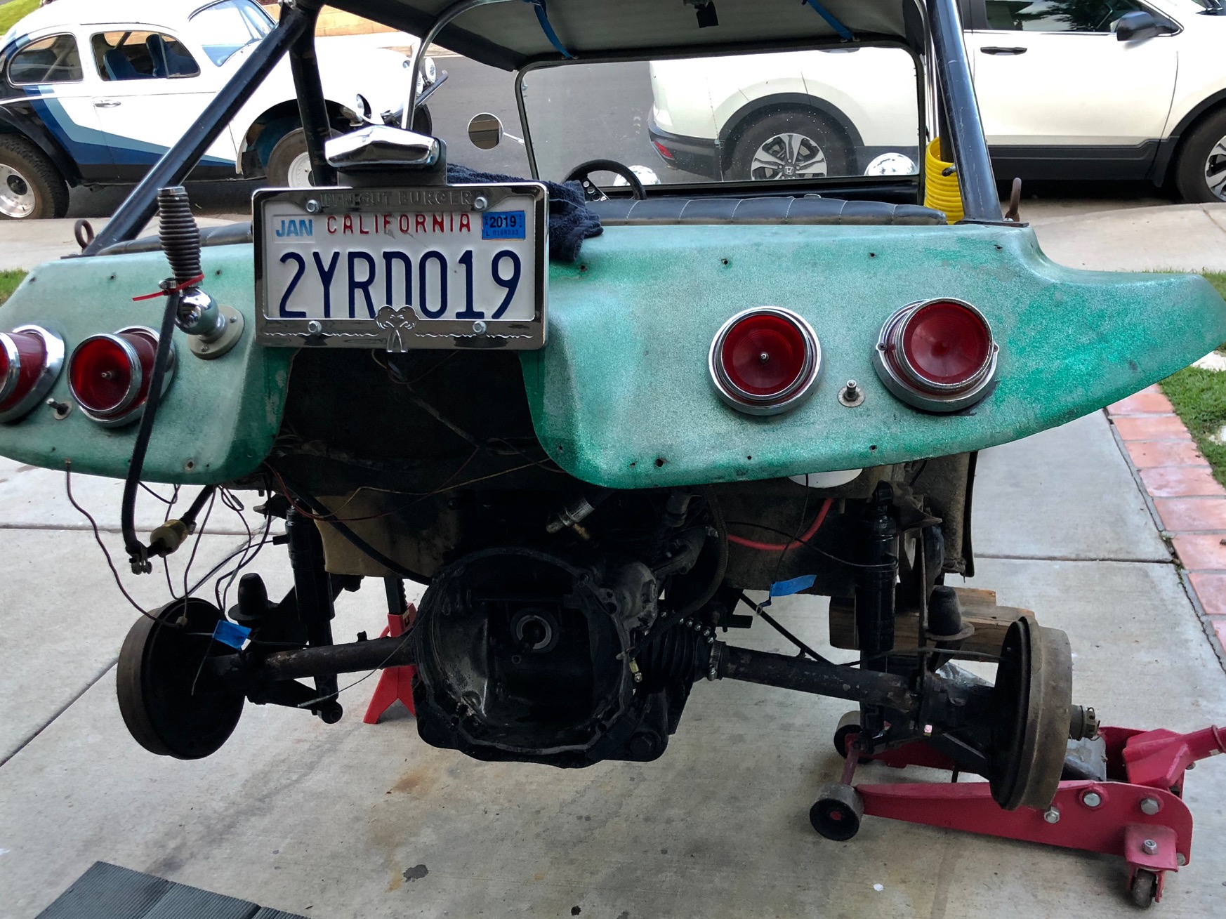 Full chassis metal flake buggy
